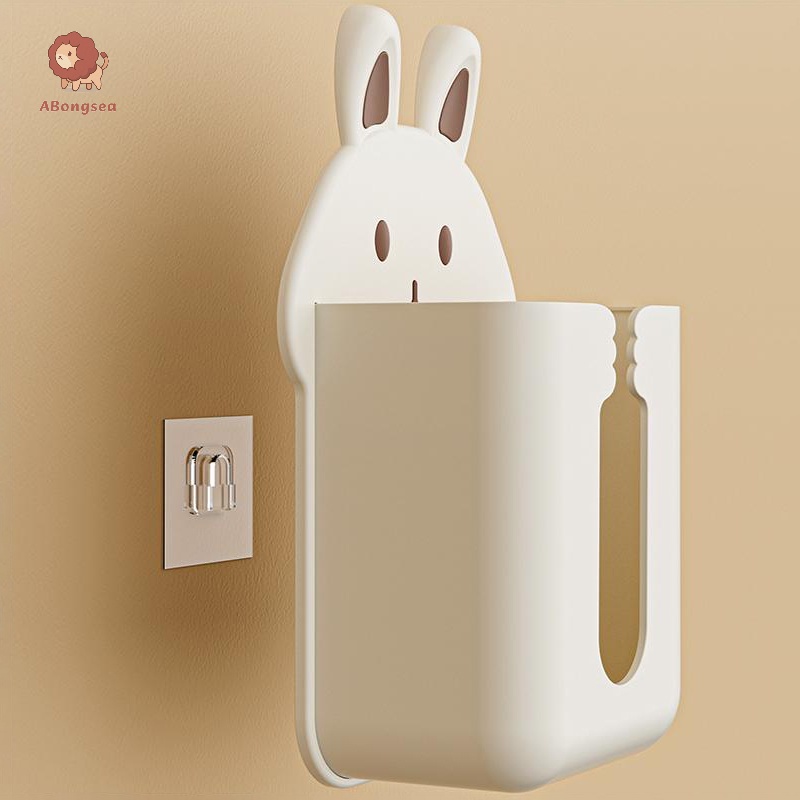 abongsea Large Opening Wall Mounted Cartoon Rabbit Tissue Box Holder ...