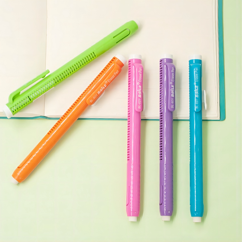 Automatic Eraser Pen Creative Push Eraser Replaceable Core Art Painting ...