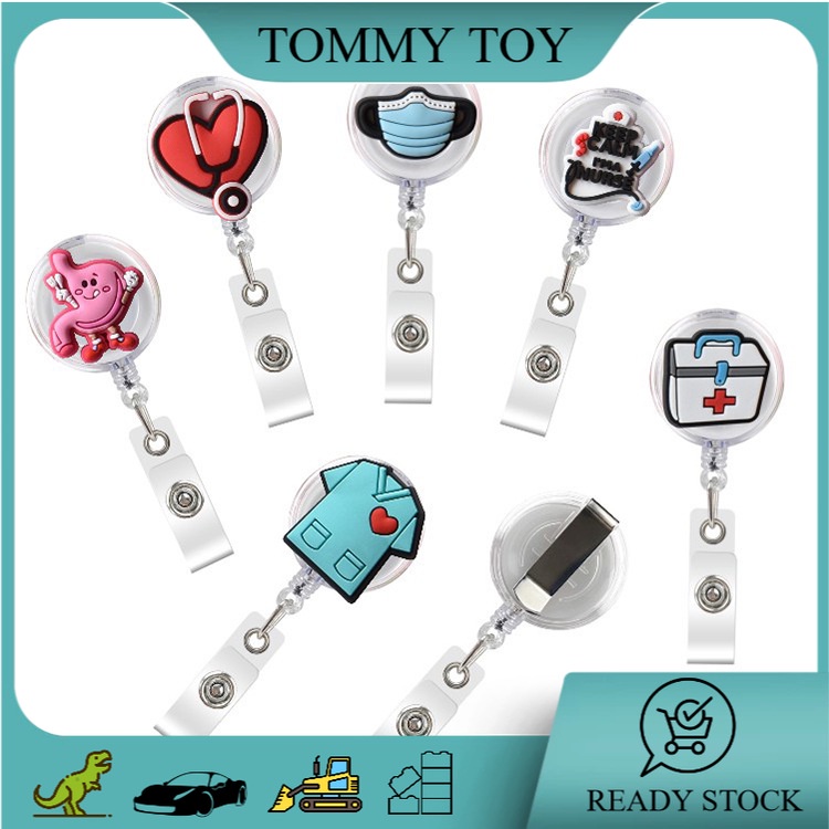 Hospital Medical Workers /staff ID card clip Badge Holder Reel ...