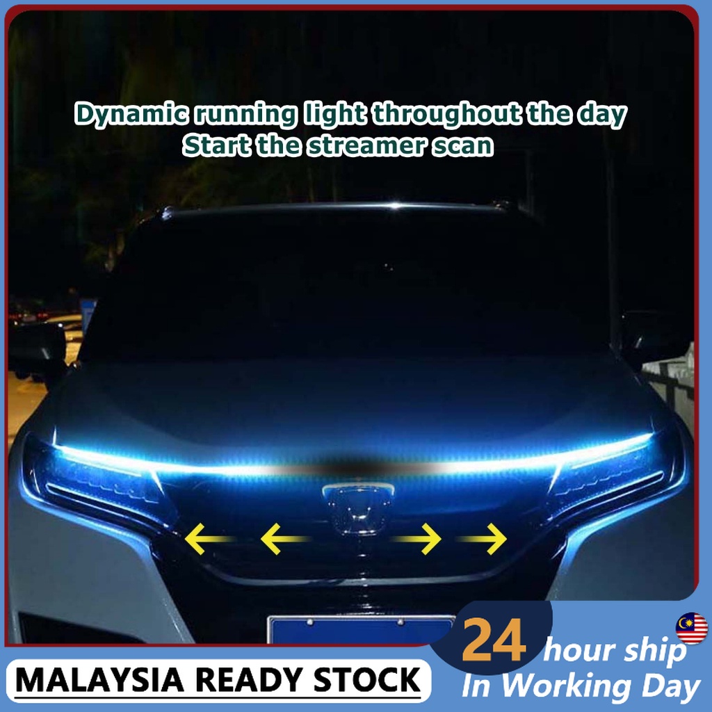 car hood LED daytime running universal light decorative light drl with ...