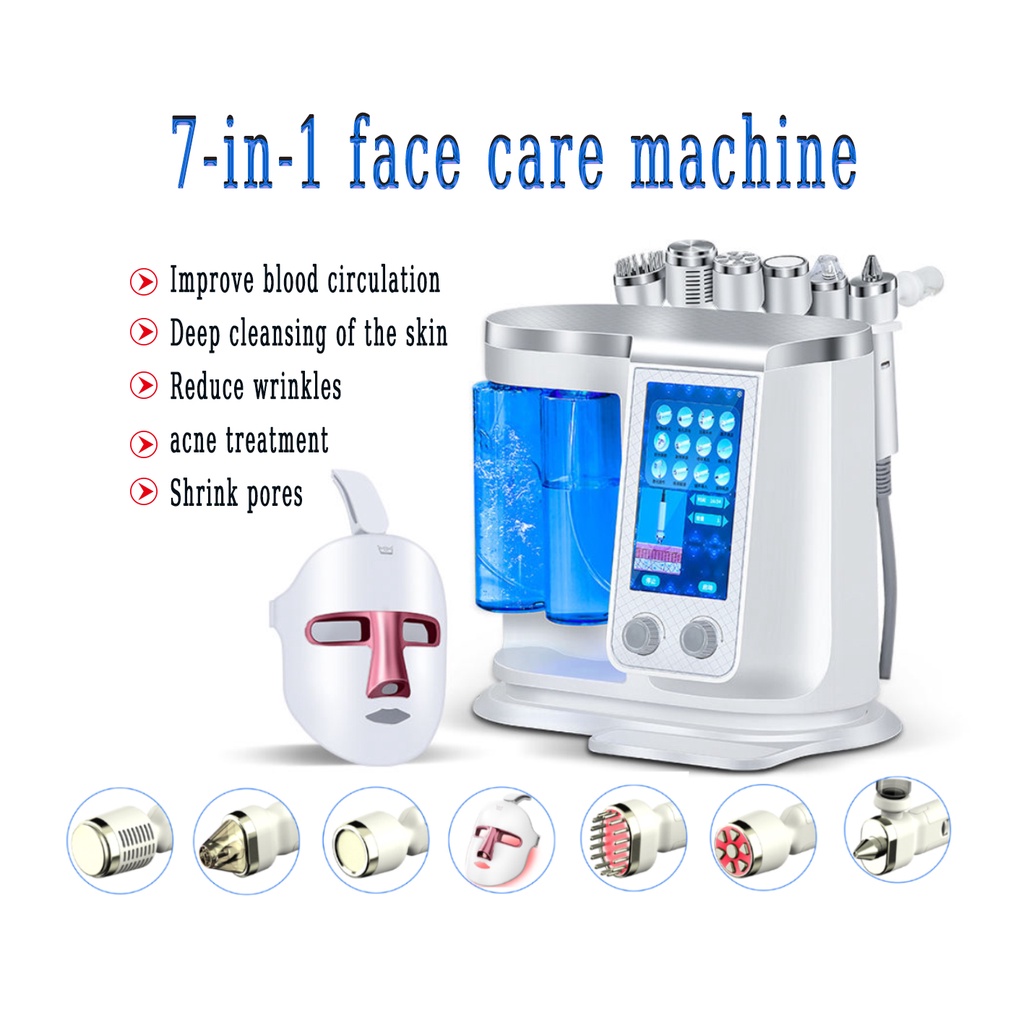 7 in 1 oxyjet Hydrodermabrasion H2 O2 RF ultrasound Skin Care Hydro ...