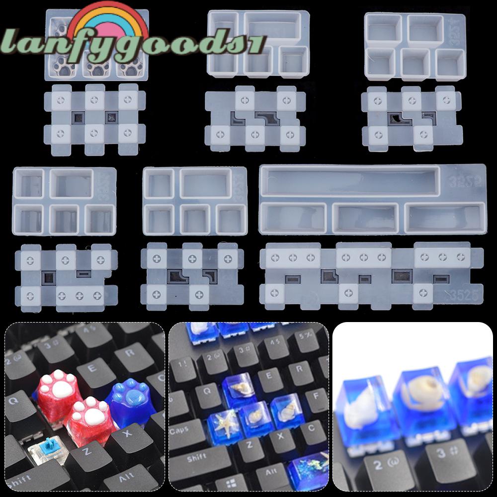 LANFY Handmade Key Cap Resin Mold Crystal Resin Making Tools Keyboard ...