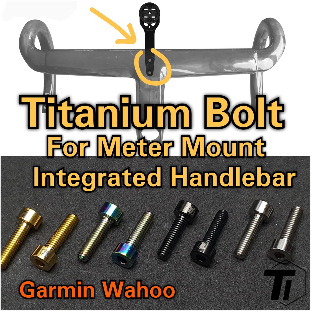 Titanium Bolt for Meter Mount Integrated Handlebar | Garmin Wahoo ...
