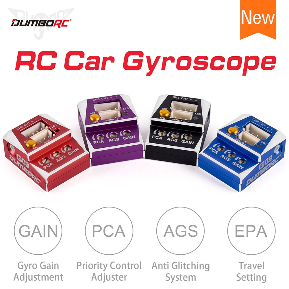 DUMBORC Gyro G03 G02 Automatic Stability Control Gyroscope for RC Drift ...