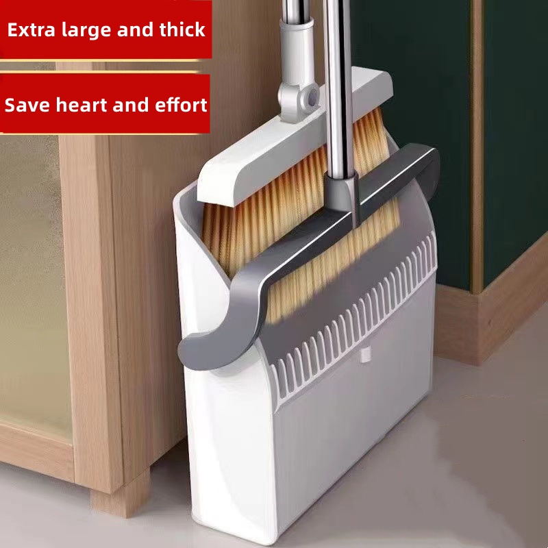 Extra Thick Broom Dustpan Set Combination Soft Fur Household Magic ...