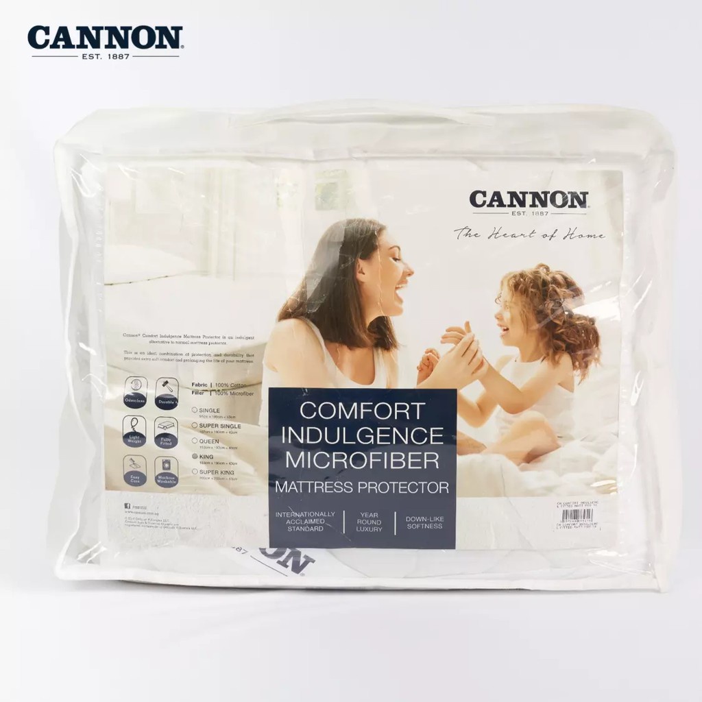 CANNON Comfort Indulgence Mattress Protector (S. Single/ Single/ Queen ...