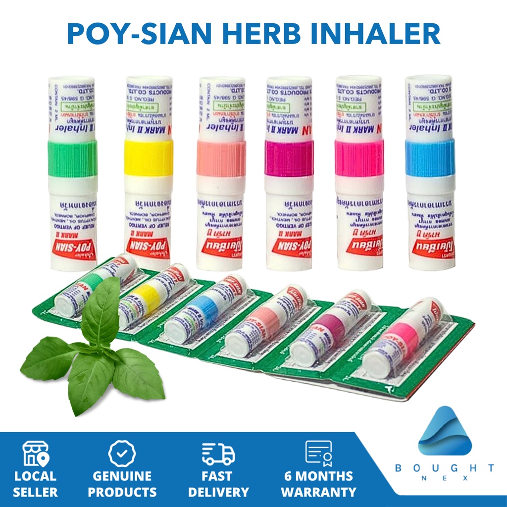 PoySian Herbal Essential Oil Inhaler - Thailand, 2ml | Shopee Singapore
