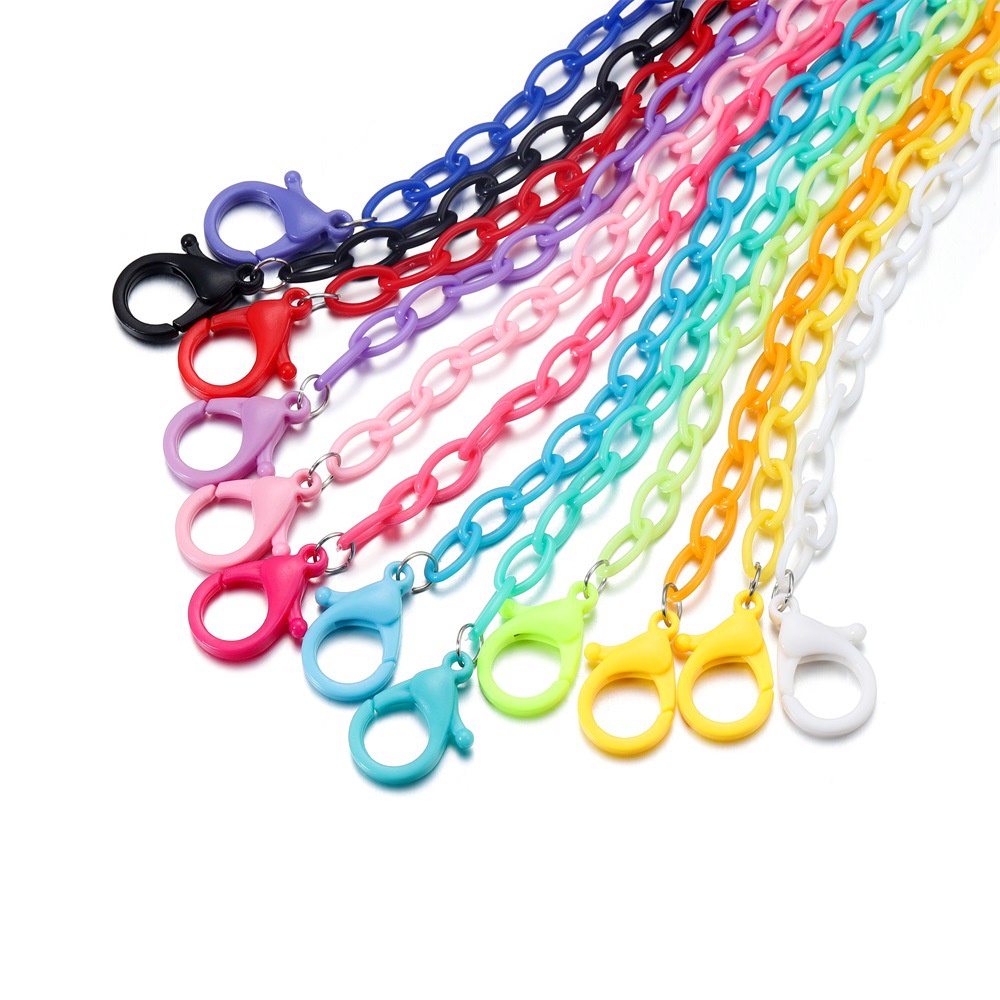 Korean version colored acrylic mask face strap chain for children and ...
