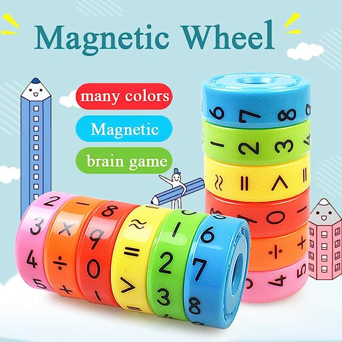 Magnetic Mathematics Learning Set for Children Math Toys with 6pcs ...