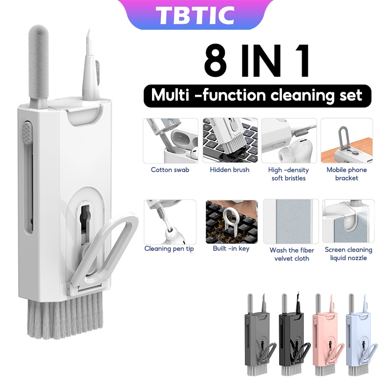 TBTIC 8-in-1 Cleaning Kit Computer Keyboard Cleaner Brush Earphones ...