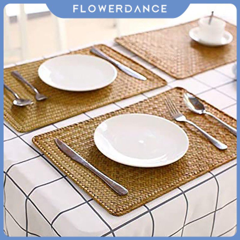 Seagrass Rattan Rectangle Placemats Table Mats Placemats For Dining ...