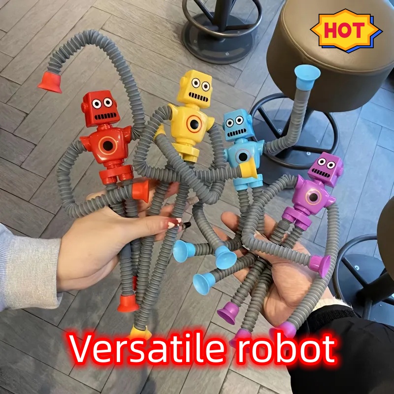Retractable Giraffe Pop Tubes Cartoon Animals Stretching Spring Tube ...