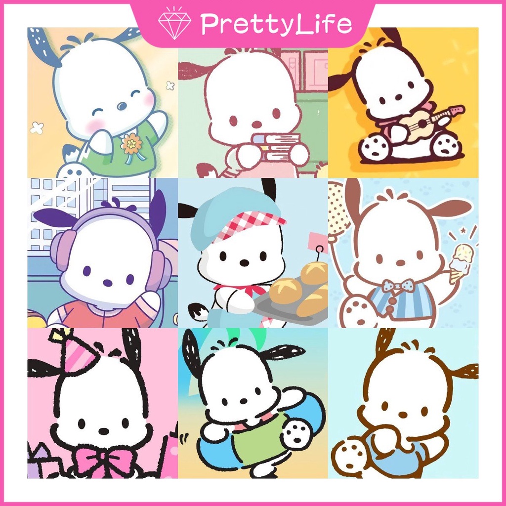 【PL】Cartoon Sanrio Pochacco 5d Diamond Painting Full of Diamonds Cross ...