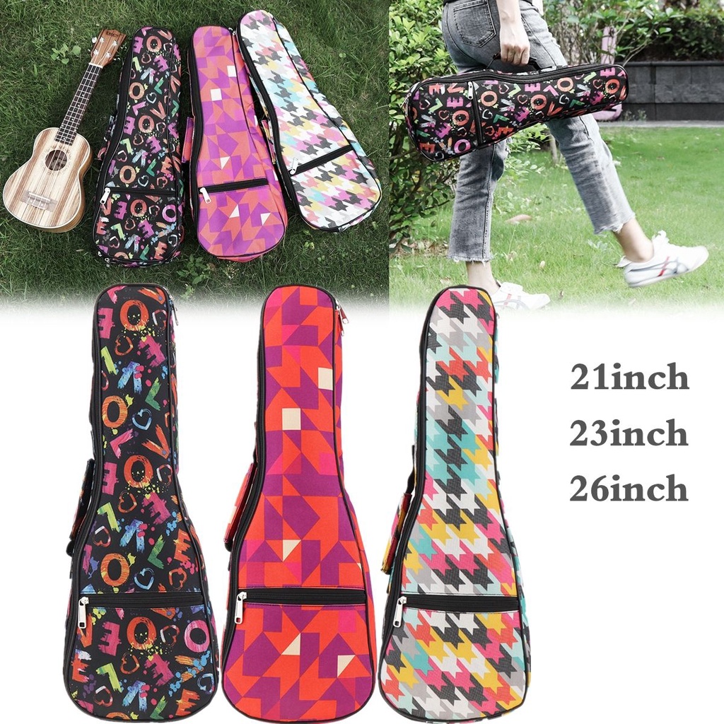 21 / 23 / 26 Inch Portable Mini Guitar Waterproof Backpack 5mm Sponge ...