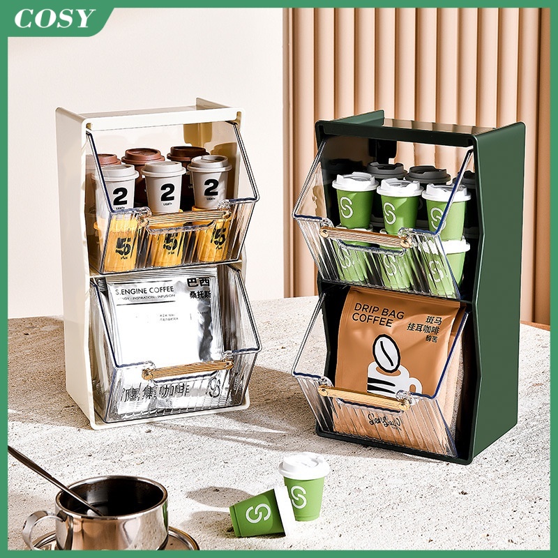 New tea bag coffee capsule storage rack/instant coffee milk ...