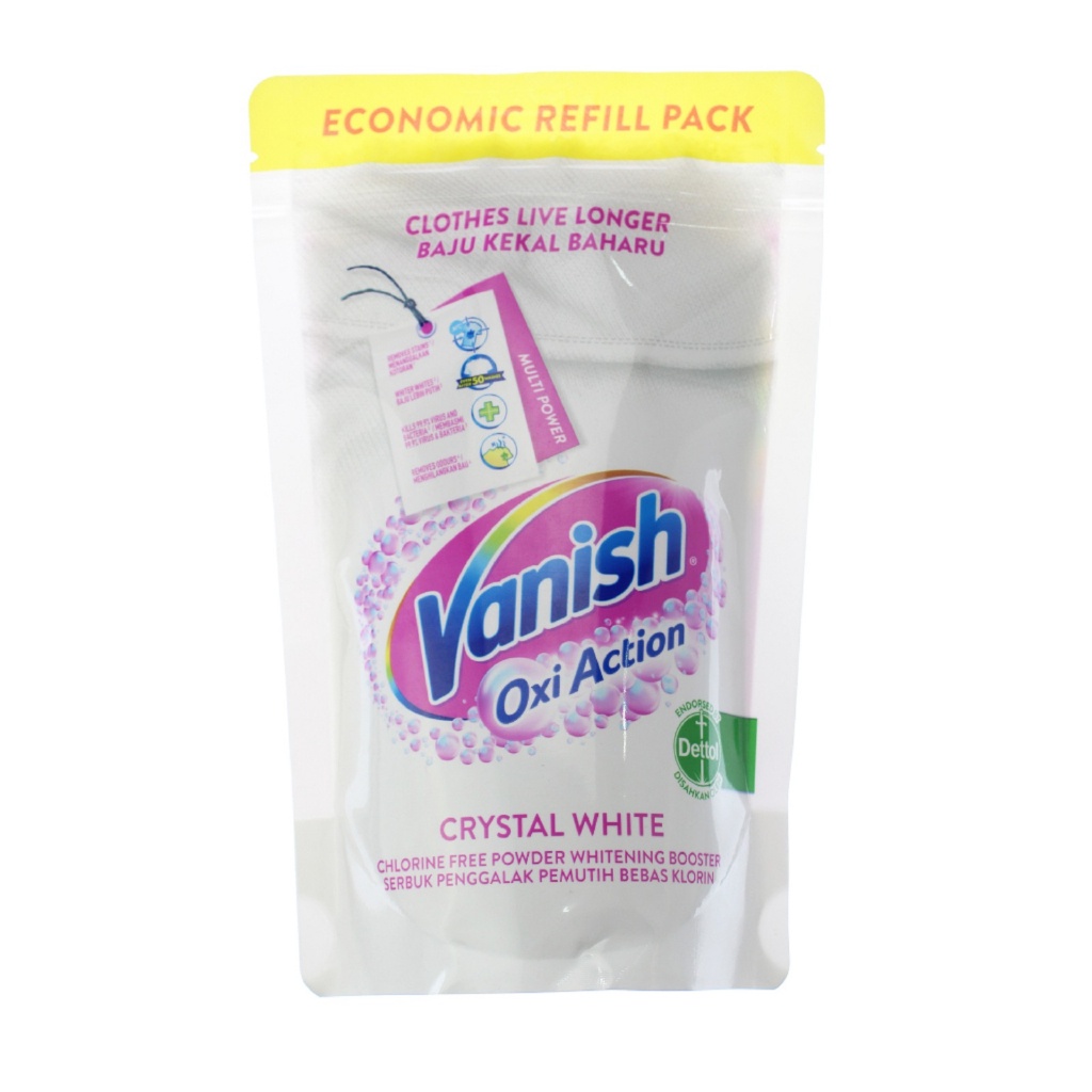 Vanish Stain Remover Powder Refill Crystal White (400g) | Shopee Singapore