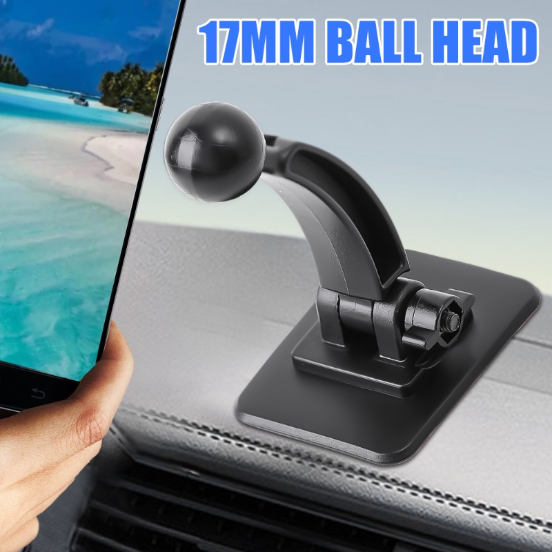 Universal Car Phone Holder 17mm Ball Head Base Auto Dashboard Self ...