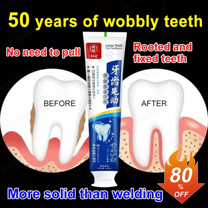 【1/2/3PCS】Loose tooth care toothpaste ginseng honey toothpaste 100 ...