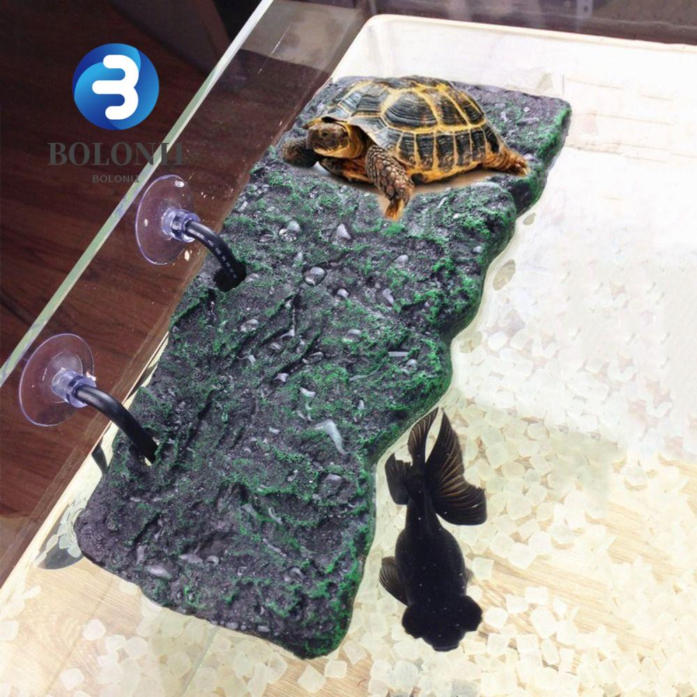 Bo Turtle Floating Platform Black Green Resin Turtle Basking Platform