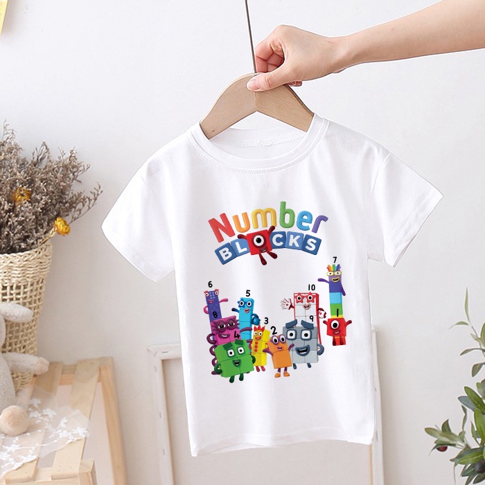 Numberblocks Boys Fashion Unisex Girls Tees Nice Fabric Hip Hop ...