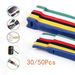 30/50 Pcs Releasable Cable Ties Plastics Fastening Reusable Cable Tie ...