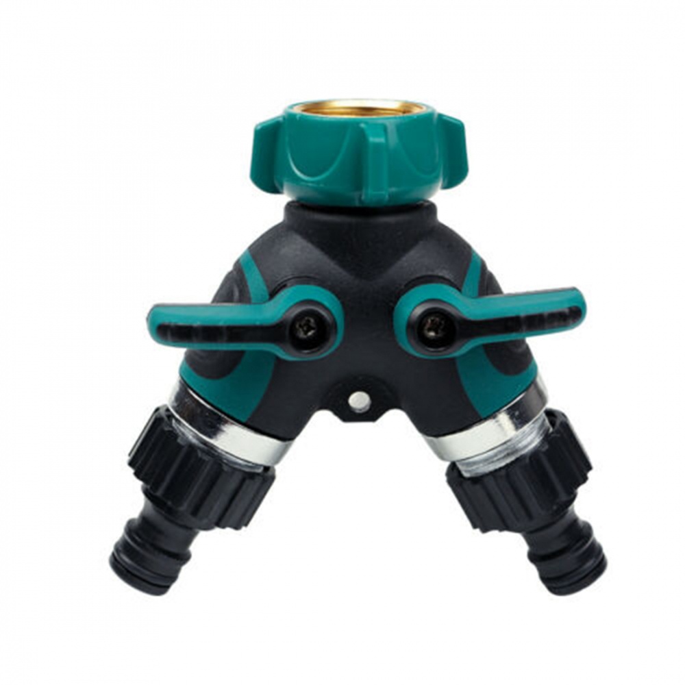 Ball Valve Connector Adapter for Garden Tap and Hose Splitter with 2 ...