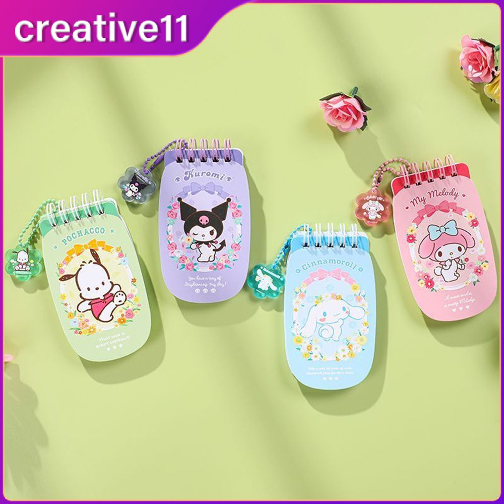 Sanrio Coil Book Kuromi Melody Cinnamoroll Kawaii Hand Ledger School ...
