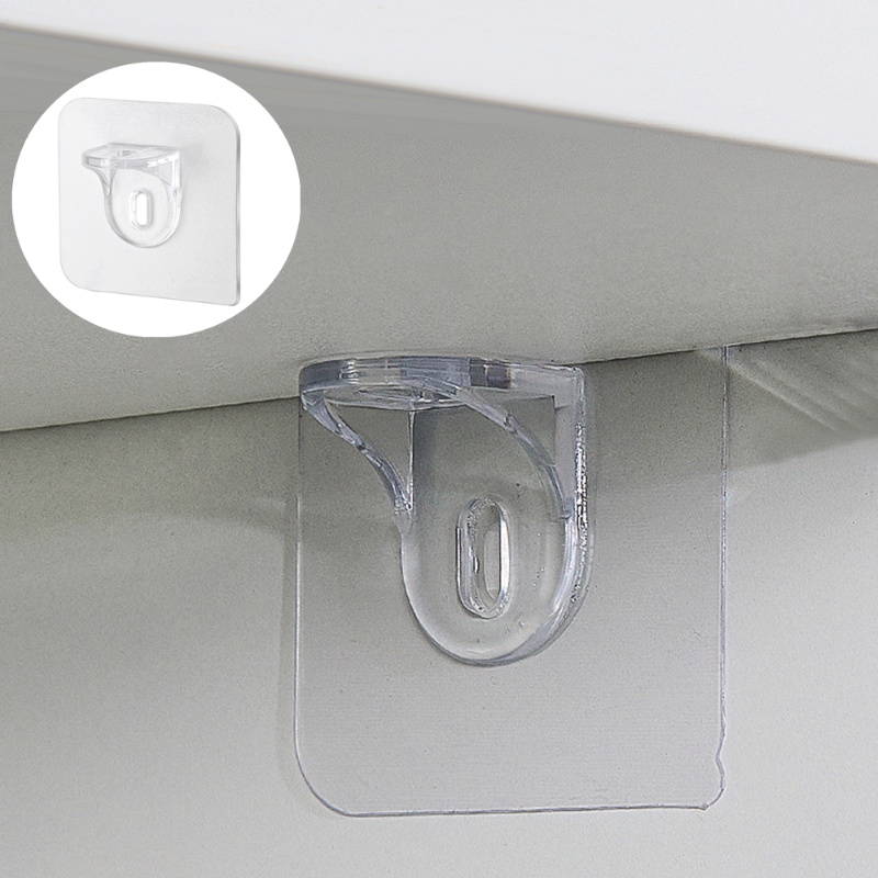 Transparent Acrylic Self Adhesive Book Shelves Clips Shelf Support Peg ...