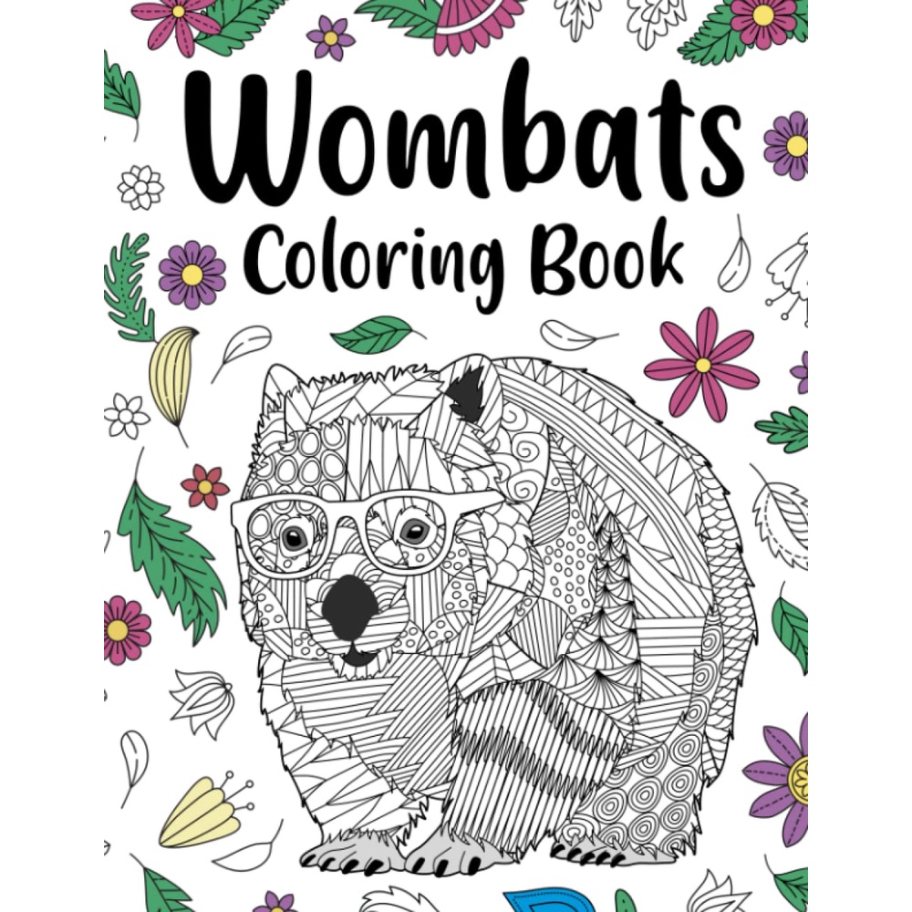 [sgstock] Wombats Coloring Book: Adult Coloring Books for Australian ...