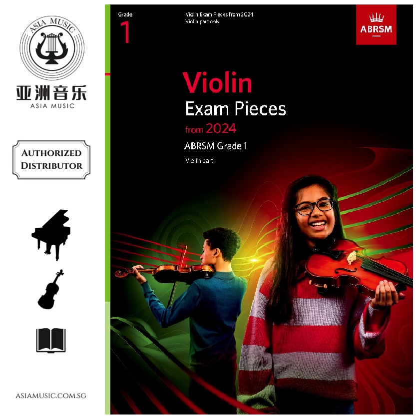 AUTHORISED DISTRIBUTOR - ABRSM - VIOLIN EXAM PIECES FROM 2024 GRADE 1 ...