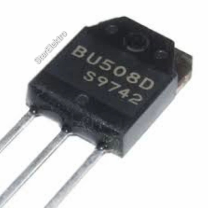 Bu508d Transistor NPN plus Diode Damper To-3p Sanyo 1500V 8A | Shopee Singapore