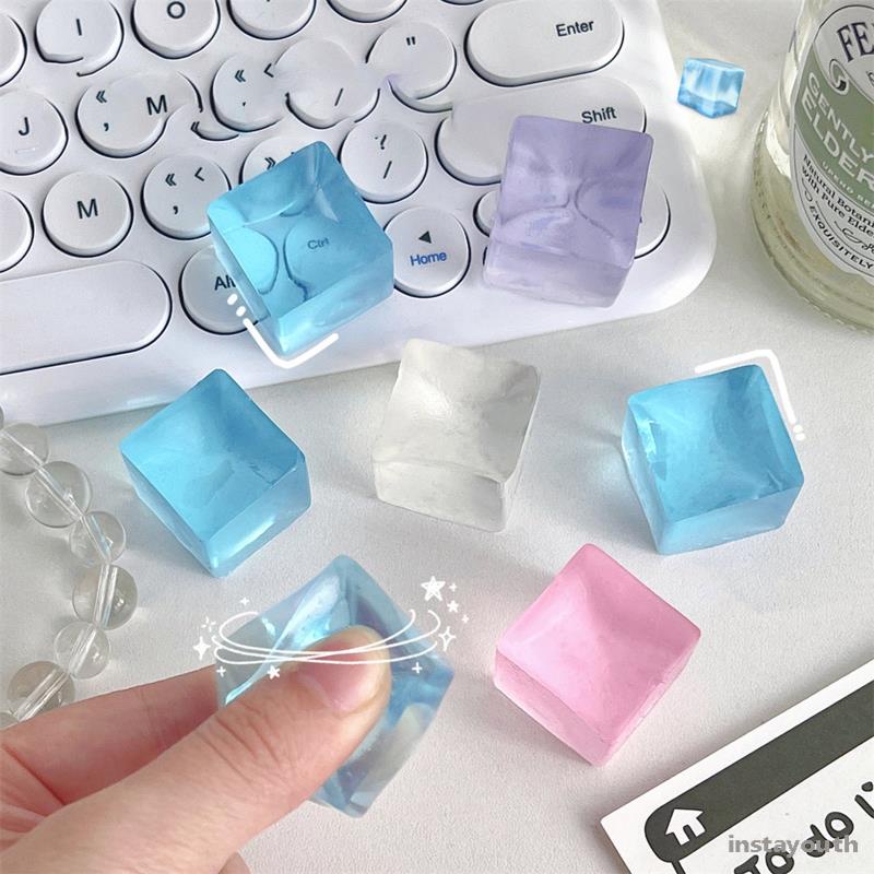 Fidget Toy Mini Squishy Toys Mochi Ice Block Stress Ball Toy Kawaii ...