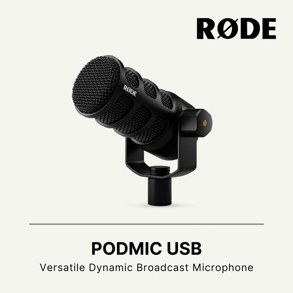 Rode Podmic Dynamic Podcasting Microphone USB-C and XLR Microphone ...