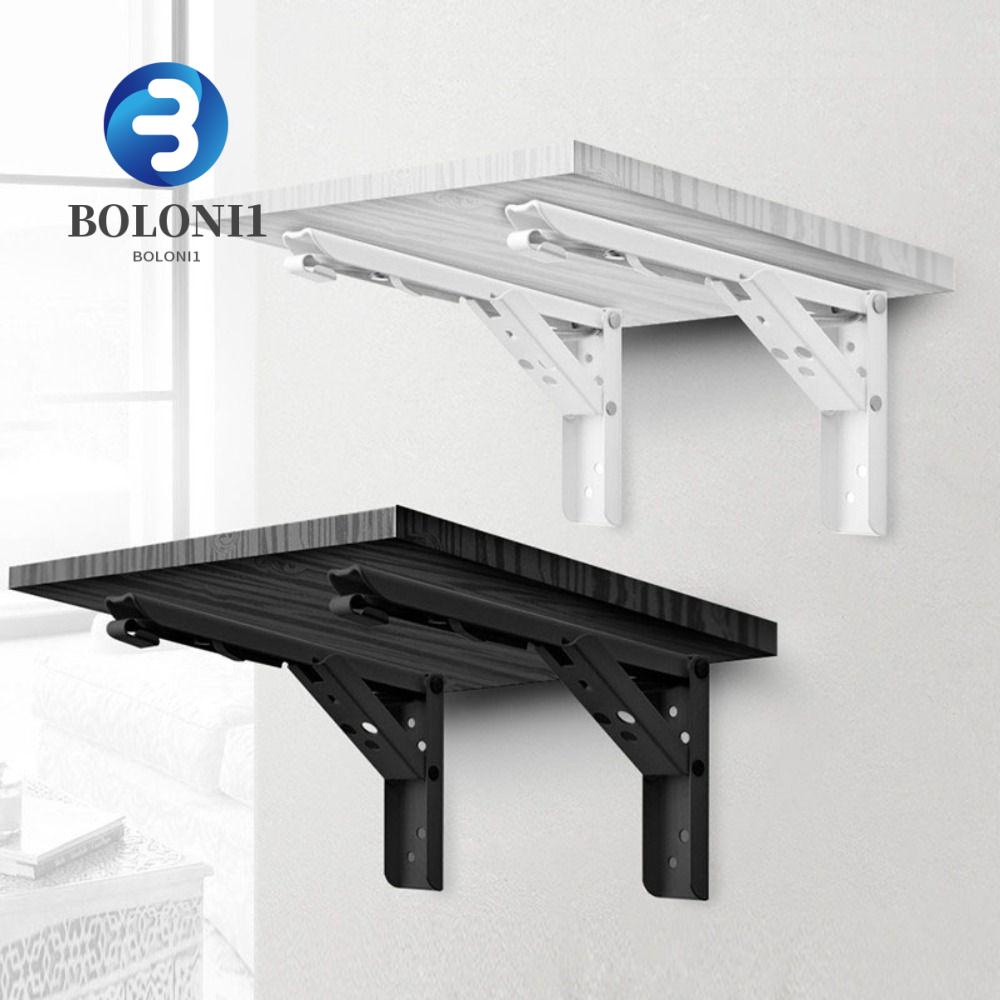 BO Folding Shelf Bracket Stainless Steel Desk Space Saving Wall Mounted ...