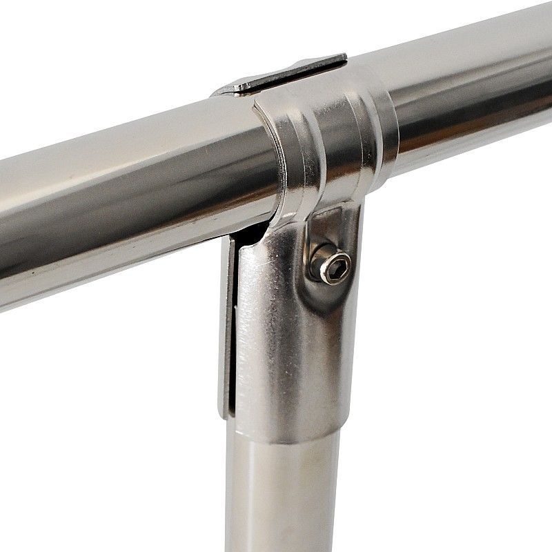 32 round Steel Connector Drying Rack Stainless Steel Pipe Fixed Clip ...