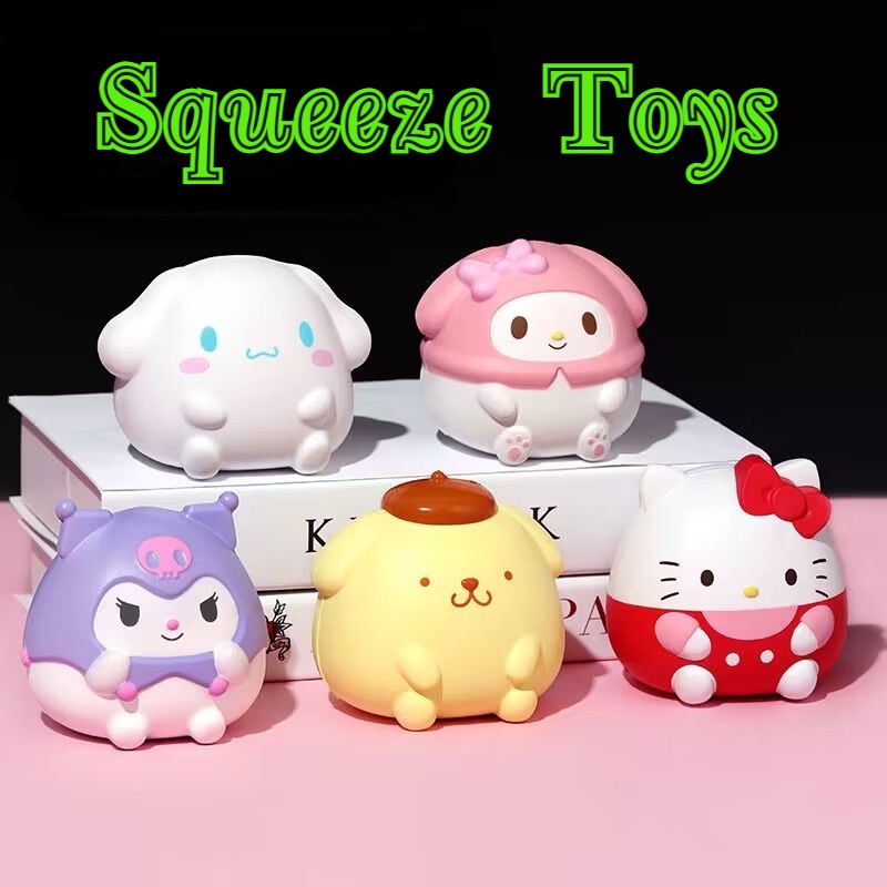 Jumbo Squishy Kawaii Pompompurin Fidget Toy Cinnamoroll Squishies Slow ...