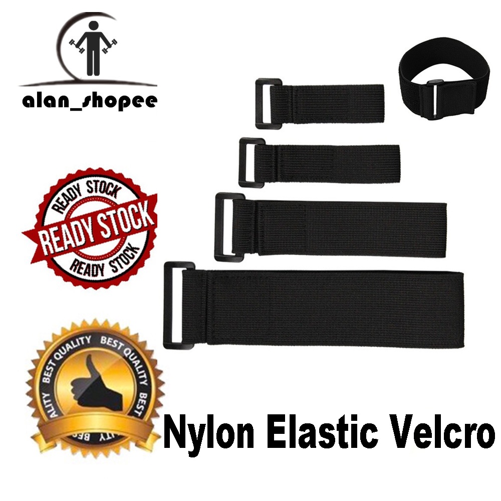 Nylon Elastic Velcro Buckle Strap Organiser Self-adhesive Reusable Band ...