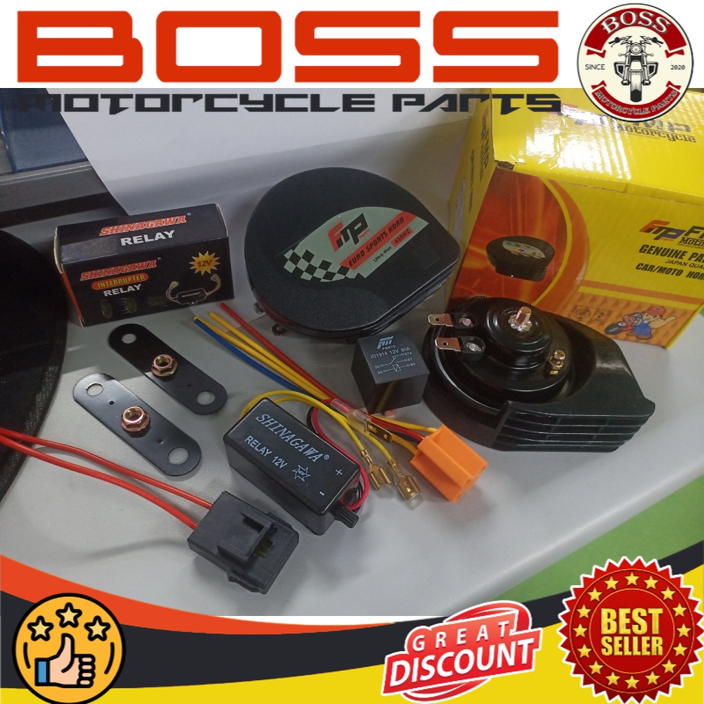 HORN SET with INTERRUPTER RELAY ( HORN RELAY + SOCKET + FUSE BOX ) H ...