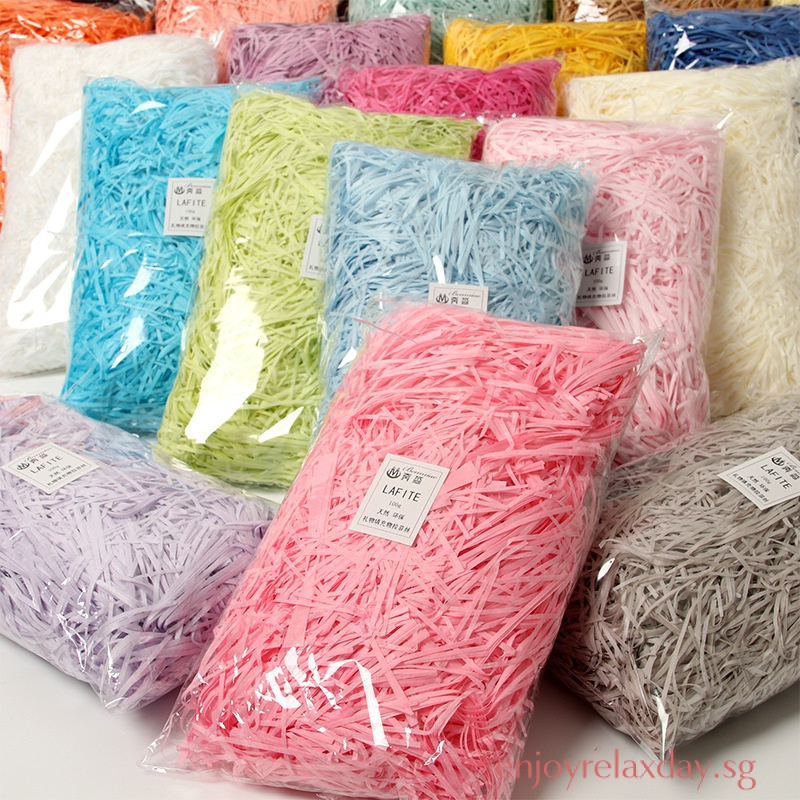Raffia Wholesale/raffia 100g Multicolored Raffia Paper Crinkle Confetti ...