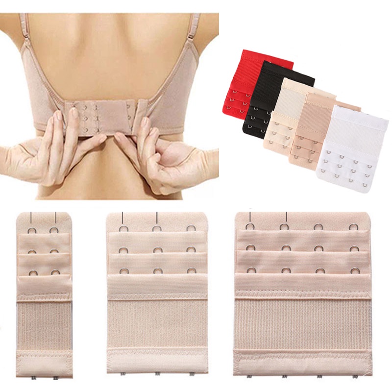 5 Pieces Women Elastic Bra Extenders Strap 2/3/4 Hooks | Shopee Singapore