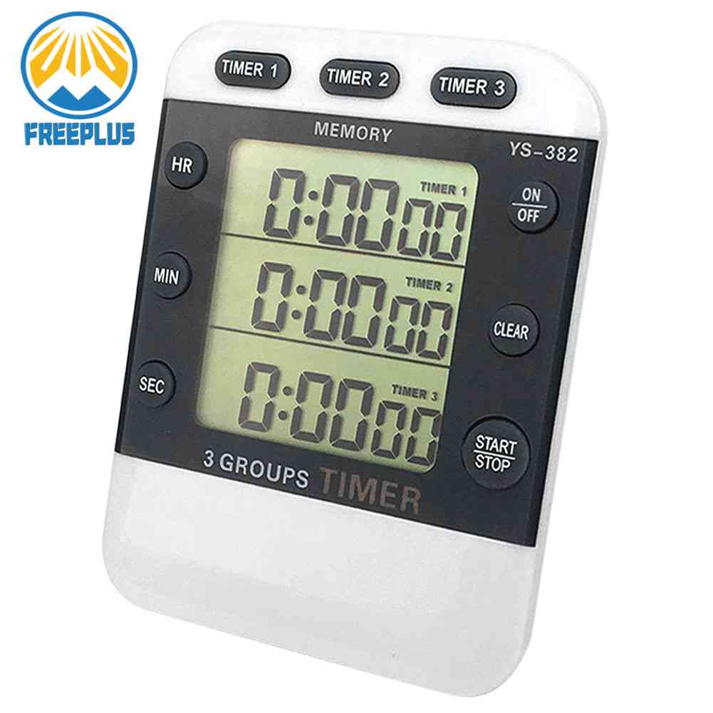 Square 3-way Kitchen Timer Countdown Cooking Alarm Temporizador Home ...