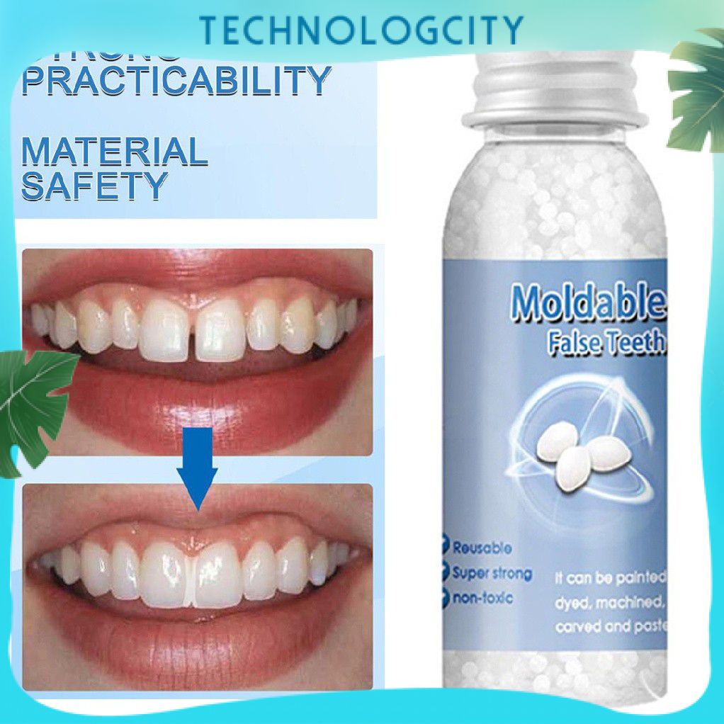 Fake Teeth Veneers Moldable Tooth Filling Material Denture Solid Toot ...