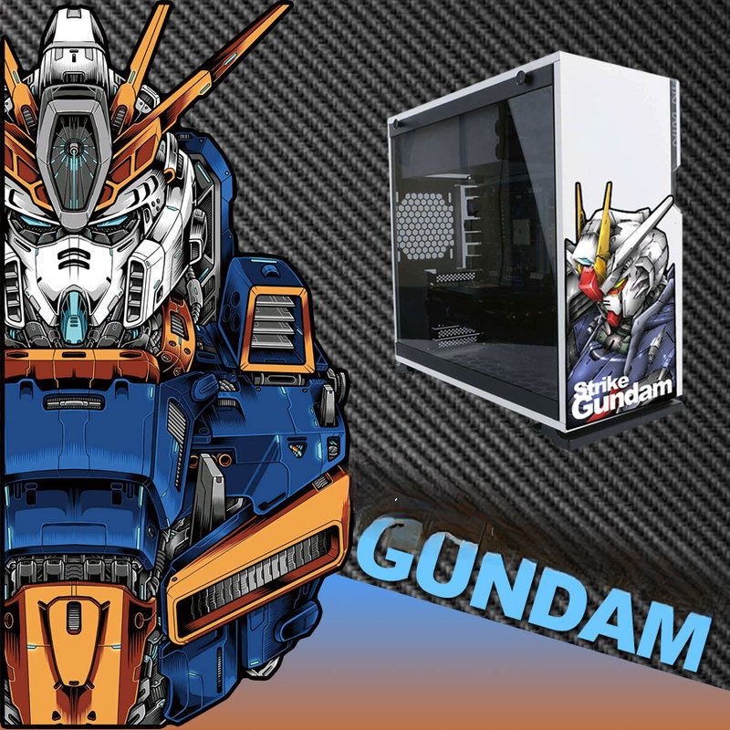 Cartoon Gundam Cartoon Case Sticker Desktop Computer Decorative Sticker ...
