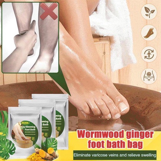 Wormwood Ginger Foot Bath Bag/Detoks Herbal Ginger Foot Soak Bag ...
