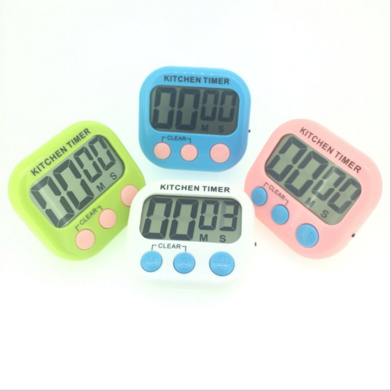 Digital Timer Magnetic Kitchen Cooking Timer LCD Digit Loud Alarm Oven ...