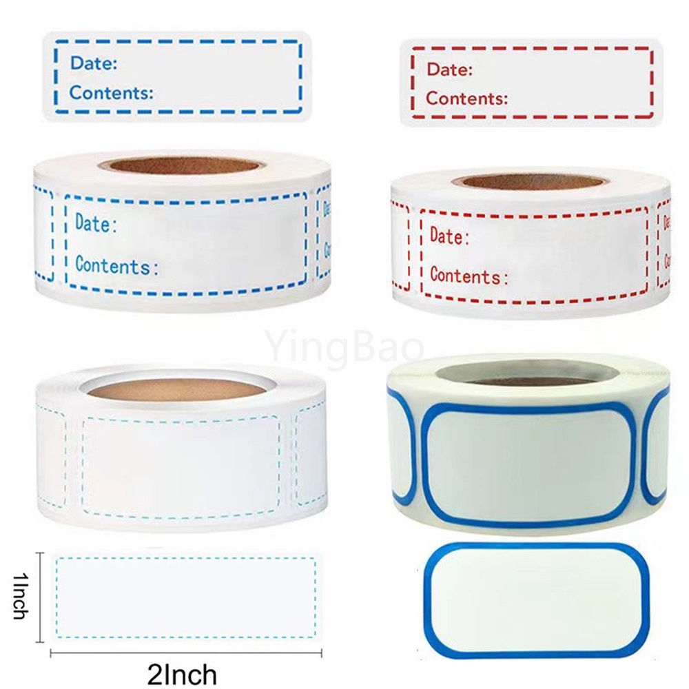 1 Roll Self-Adhesive Removable Freezer Food Storage Paper Sticker ...