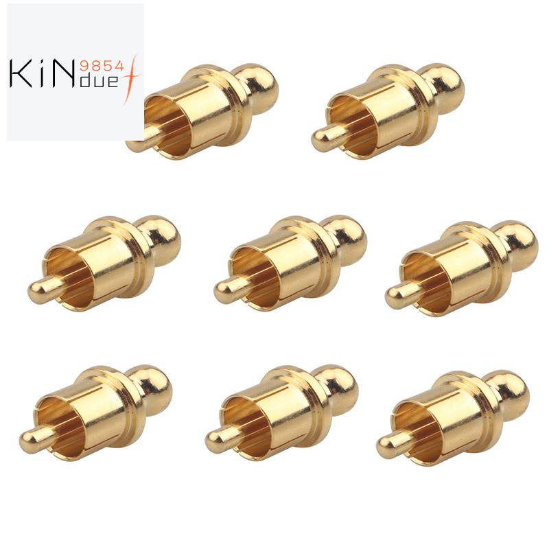 8Pcs Socket Cover Cap Gold Plated RCA Cap Plug Short-Circuit Socket ...