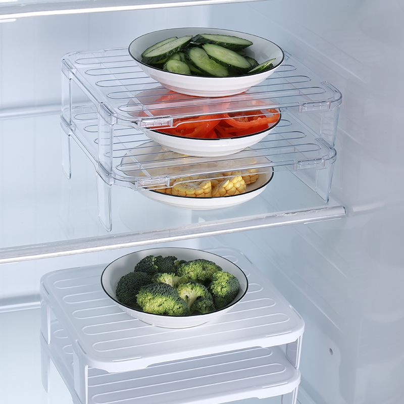 Refrigerator Storage Rack Internal Heightening Layered Partition Shelf ...