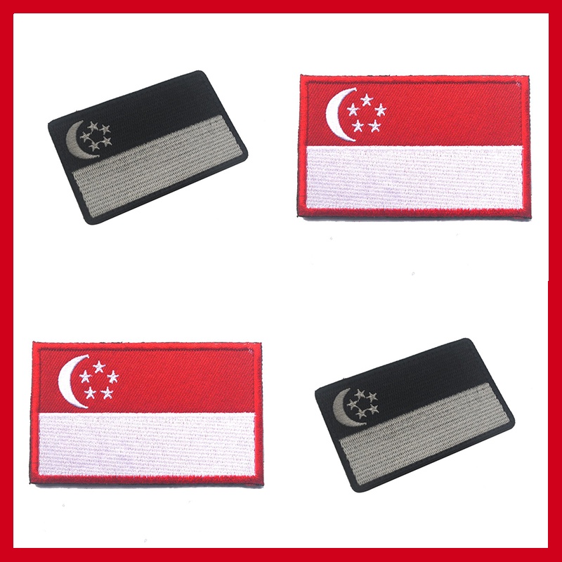 (Ready Stock)NDP 2025 Singapore Flag Velcro Patches National Day Decoration Patch | Shopee Singapore