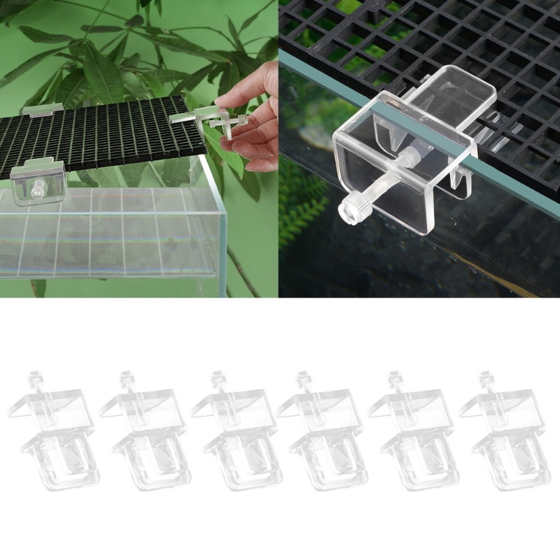 YU Universal Fish Tank Net Clip for Aquariums Clear Acrylic Aquarium ...